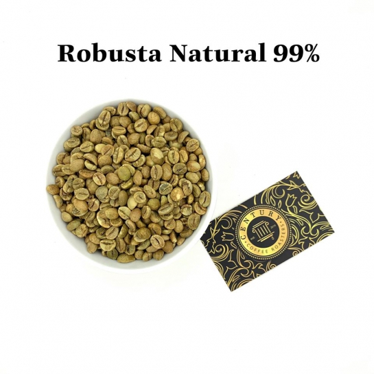 Cà phê nhân Robusta Natural 99% ĐakMil (S18)